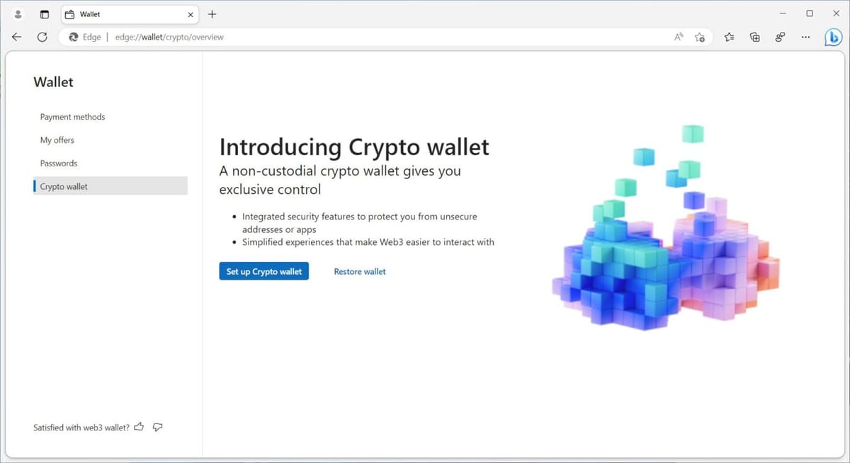 Hidden Crypto Wallet Uncovered in Microsoft Edge Browser