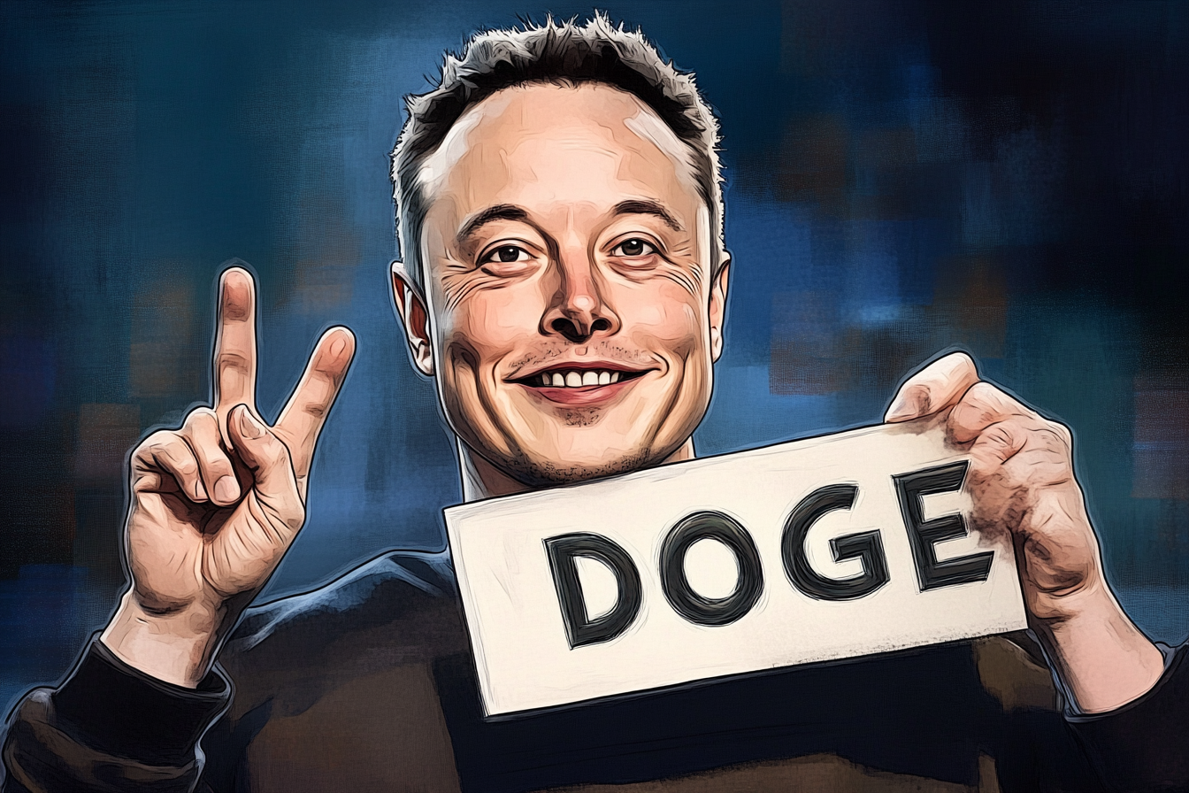 Musk-Led DOGE Gets Support From Coinbase CEO, Gemini Founder